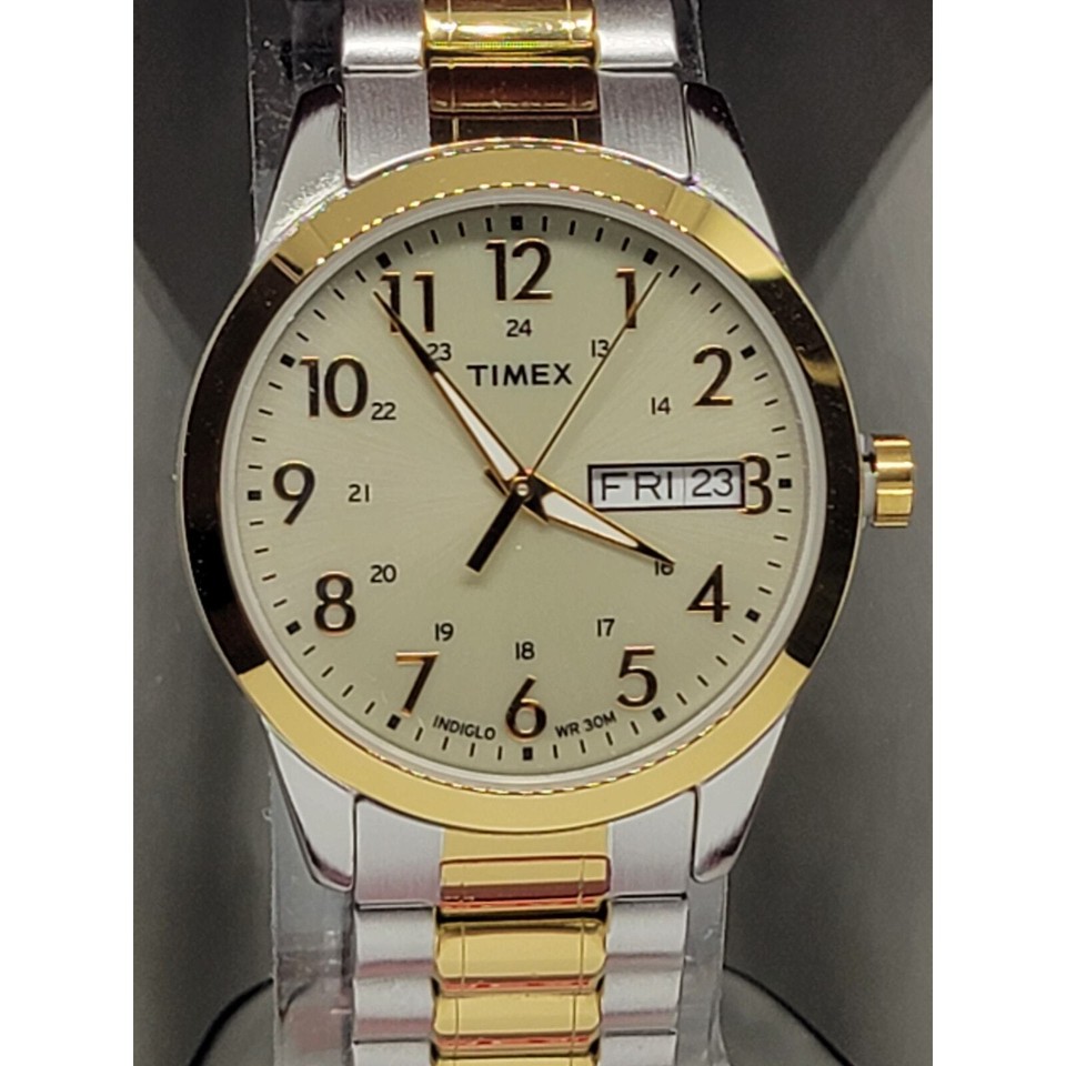 Timex Men's Two Tone Stainless Steel Watch#18 | eBay