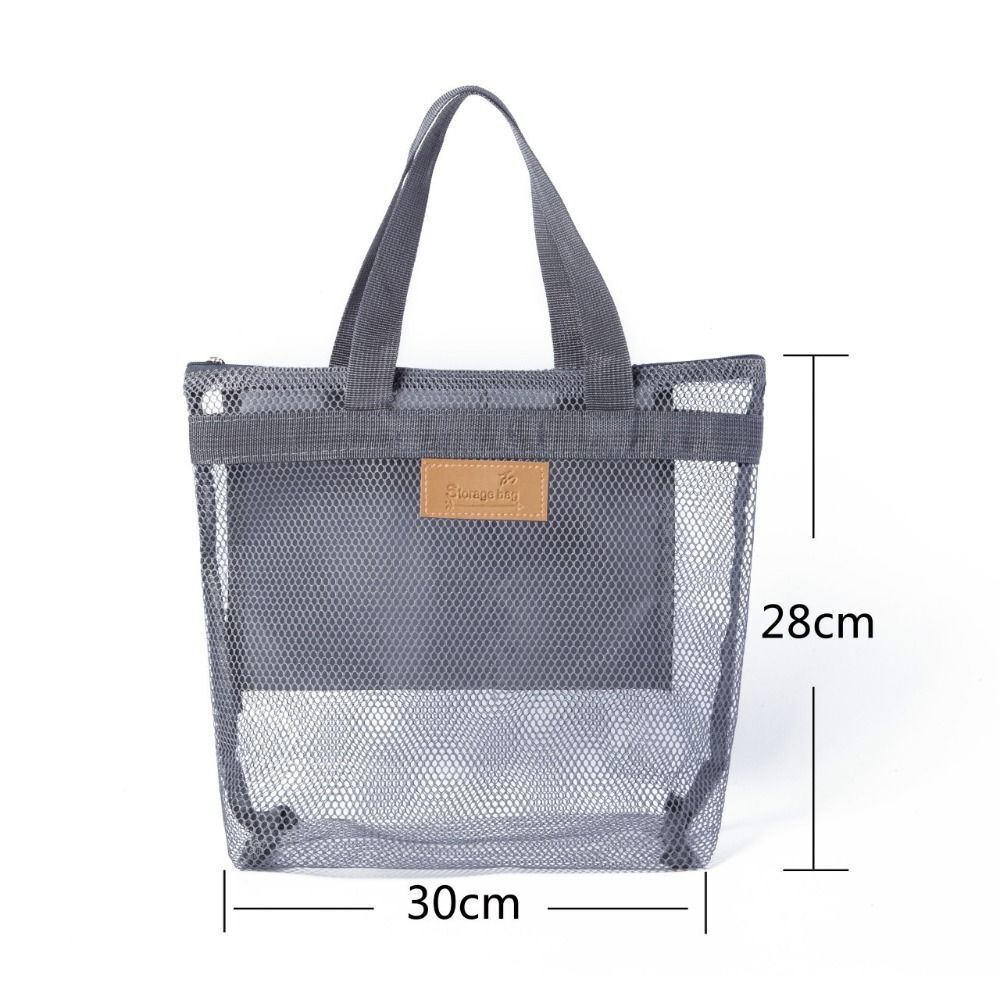 Durable Beach Bag Mesh Carry Net Bag Summer Tote Bag Towels | eBay