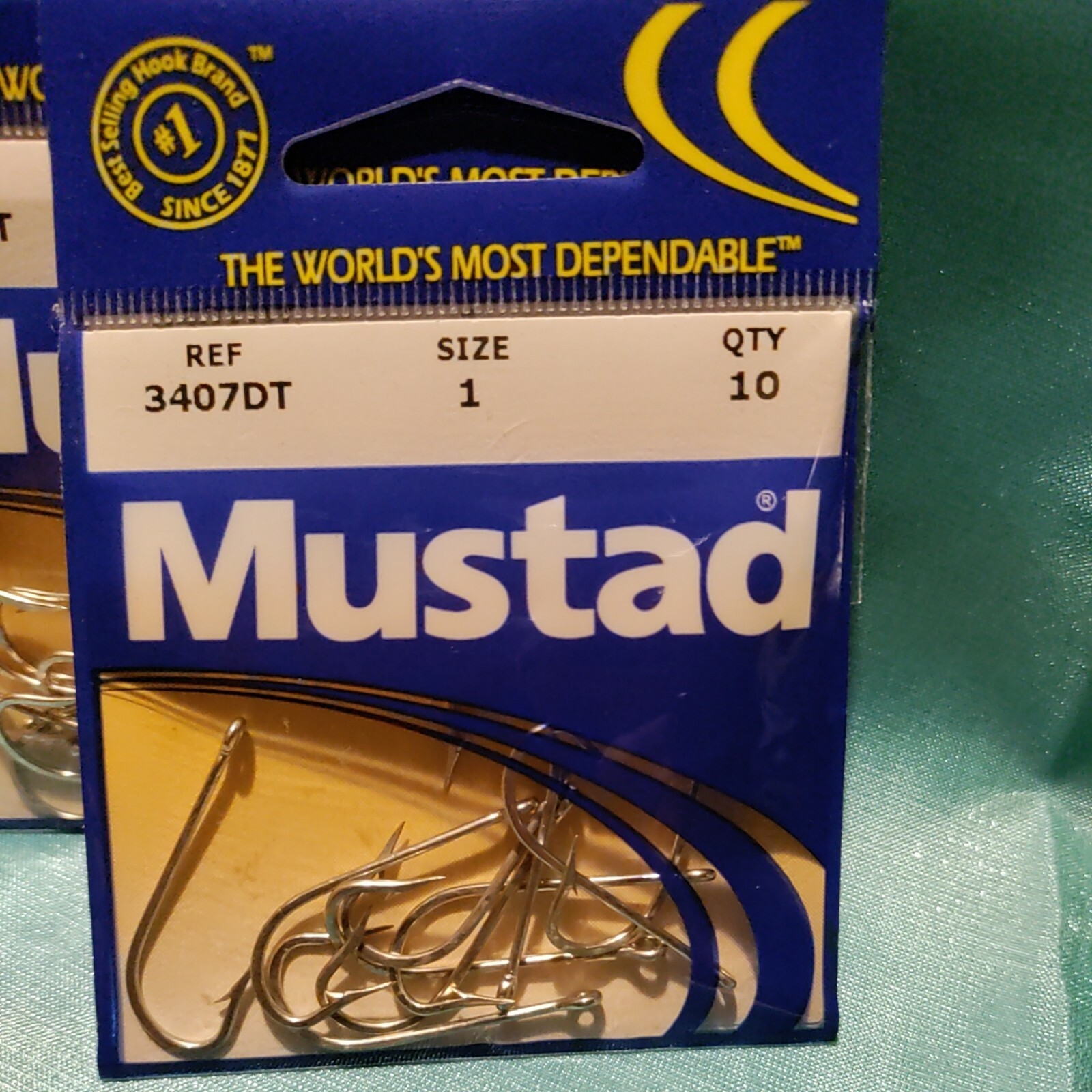 Mustad 3407DT, Size 1, 10 CT per pack. Lot of 5 | eBay