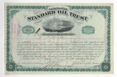 1890 Standard Oil Trust Bond - J.D. Rockefeller & J.D. Archbold | eBay