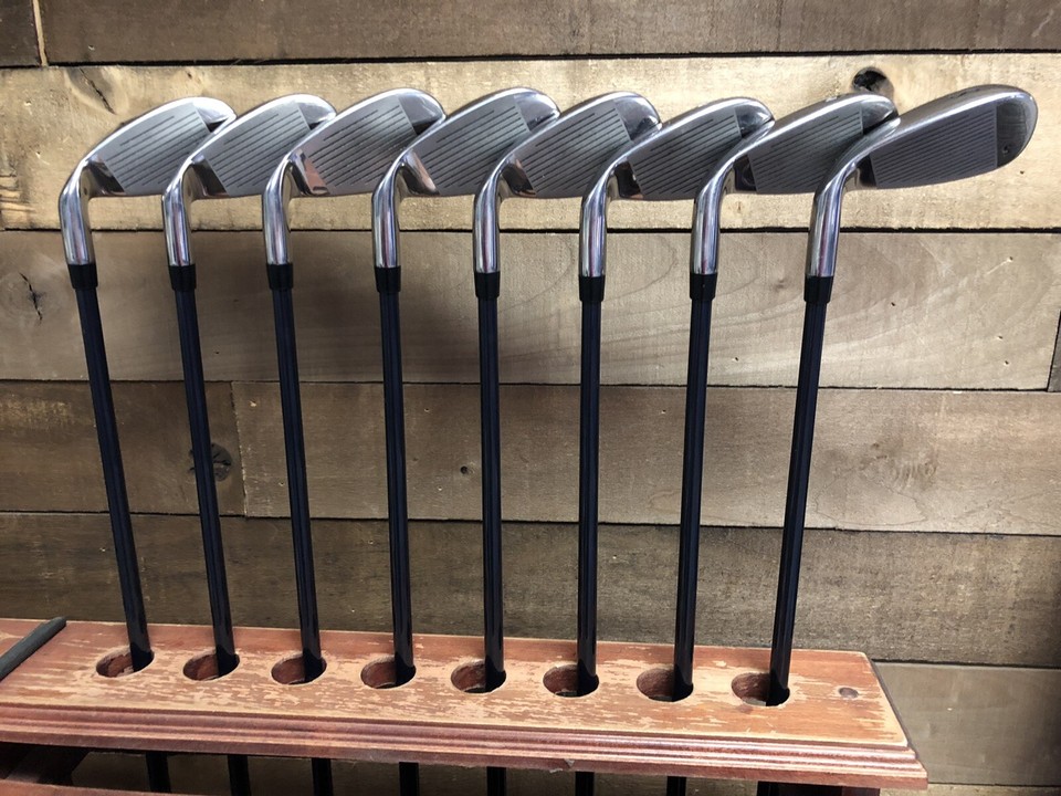 DEMO SENIOR ONE LENGTH GOLF CLUBS X5 Men Iron Set 4-SW Graphite A Flex ...