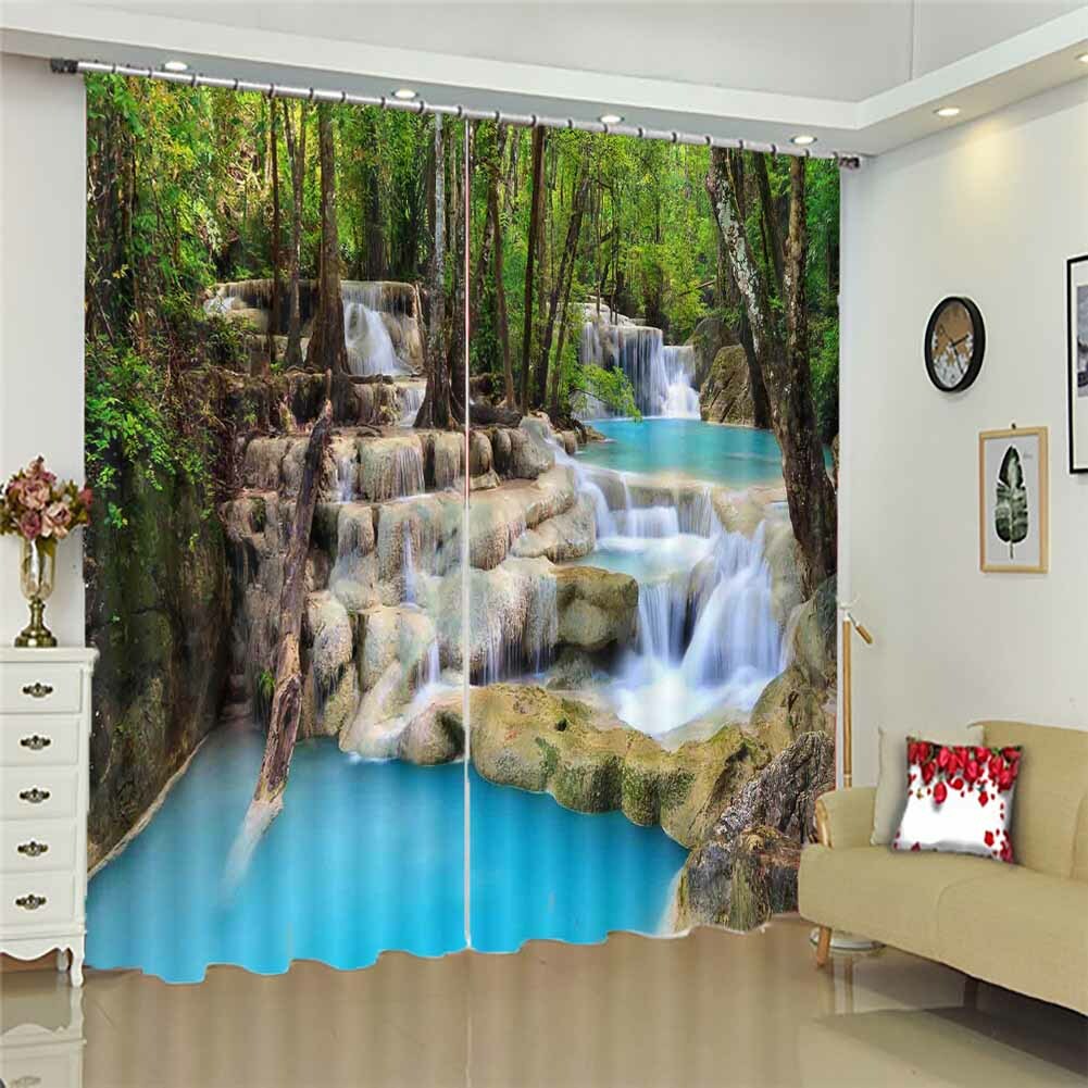 Power Driven Learning 3D Curtain Blockout Photo Printing Curtains Drape ...