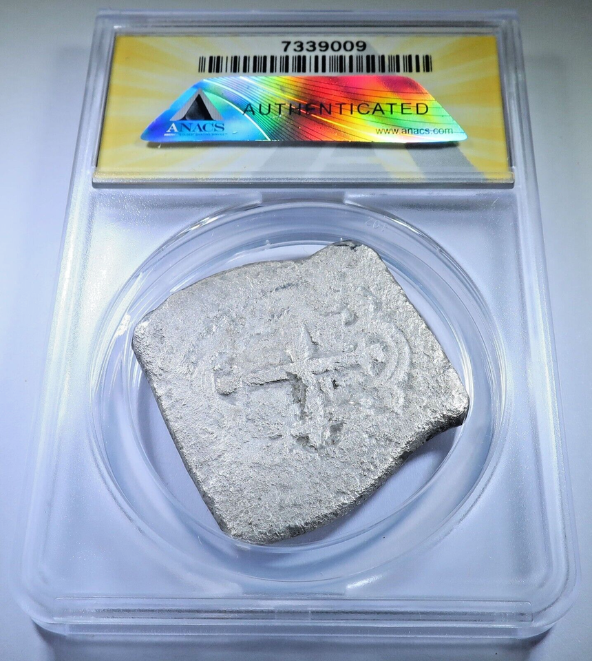 ANACS Akerendam Shipwreck 1700's Spanish Mexico Silver 8 Reales Pirate ...