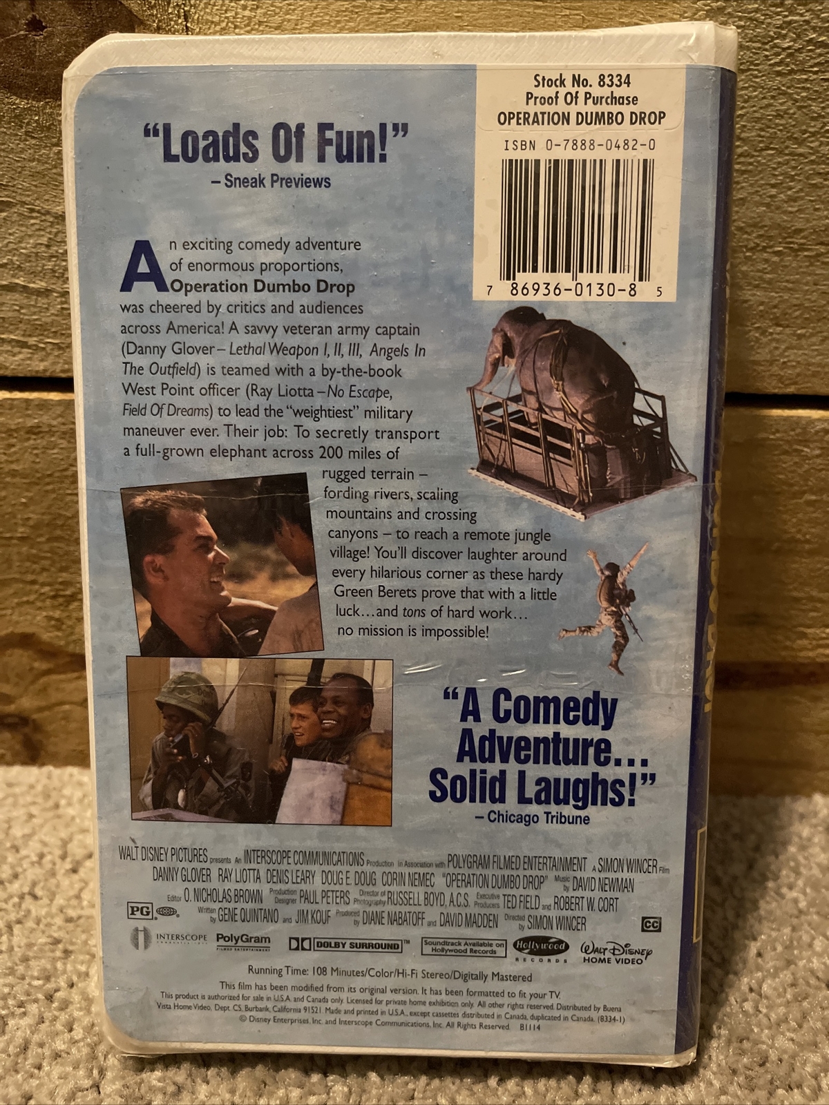 Operation Dumbo Drop (VHS, 1996, Clam Shell) Brand New Sealed Walt ...