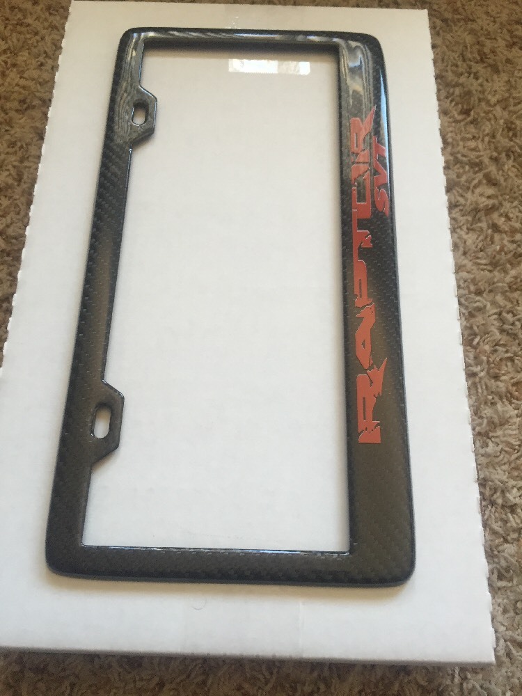 Real Carbon Fiber Ford F150 F-150 SVT Raptor License Plate Frame | eBay