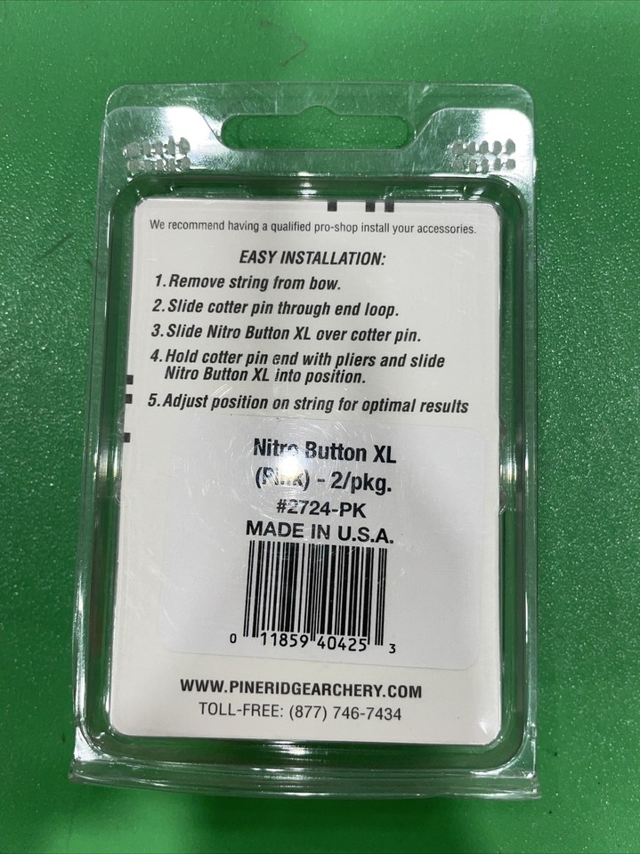 Pine Ridge Nitro Button XL 2-Pack (Pink) 2724-PK | eBay