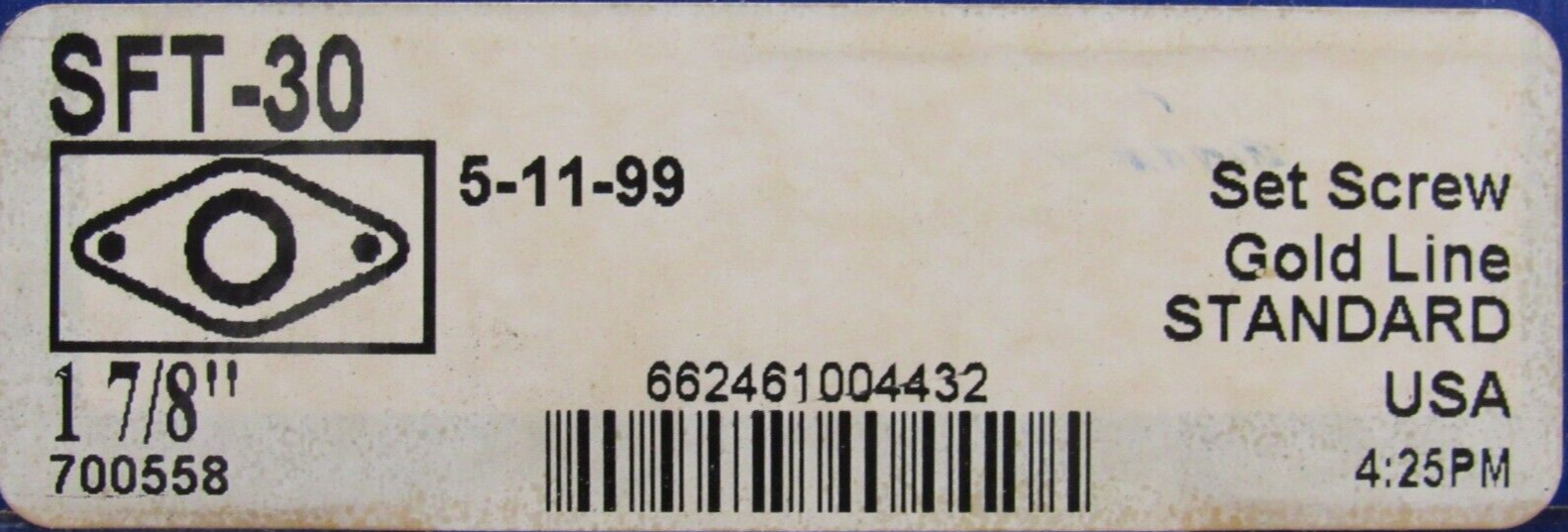NEW SEALMASTER GOLD SFT-30 FLANGE BEARING 1-7/8" BORE 700558 SFT30 | eBay