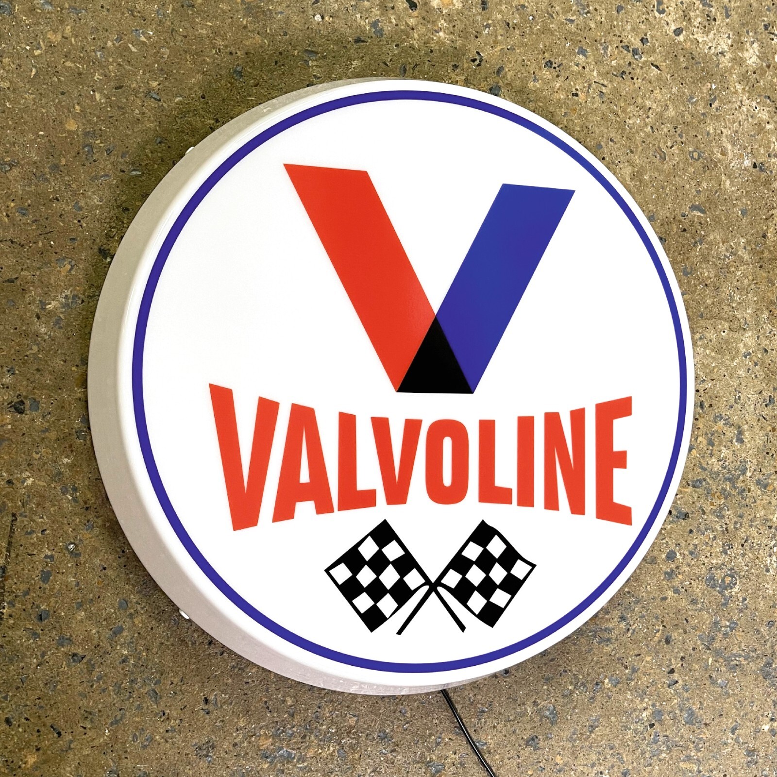 VALVOLINE OIL GAS illuminated wall sign led light box sign man cave ...