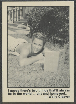 1983 Pacific Leave it to Beaver #18 I guess there's two things that'll ...