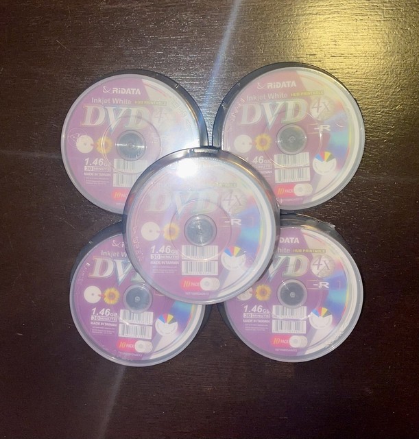10 Ritek Ridata MINI 1.46MB 30Min 4x DVD-R (Logo on Top) Storage Media ...