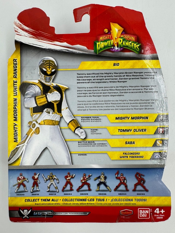 Power Rangers Super Megaforce Mighty Morphin' White Ranger Action Hero ...