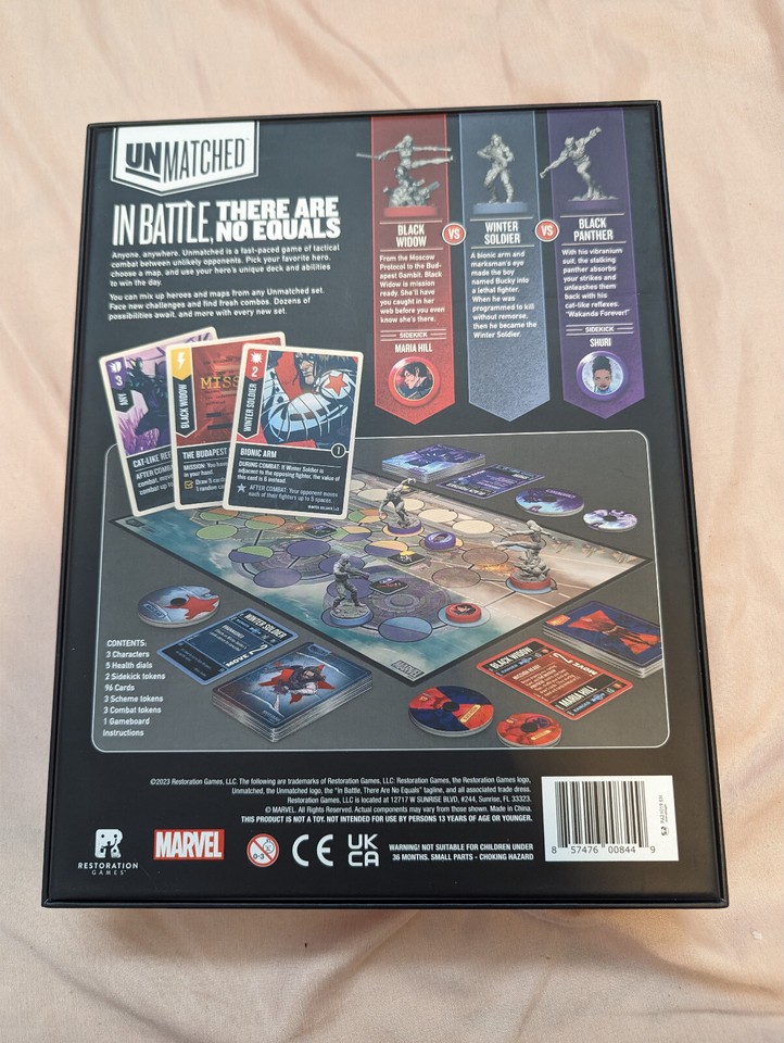 unmatched board game marvel for king and country full set cards sleeved ...