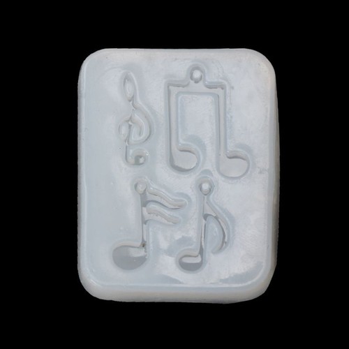Musical Note Pendant Silicone Mold Resin Jewelry Fondant Cake DIY Mould ...