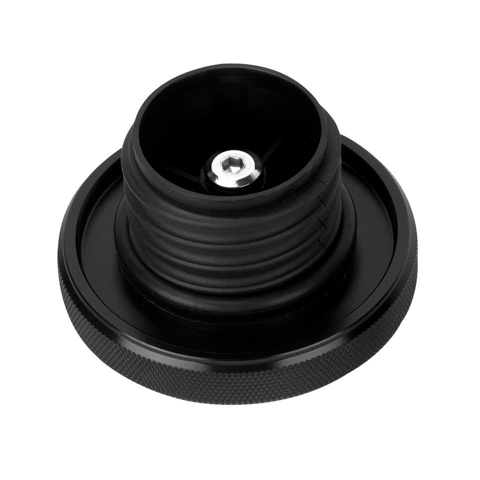 Vented Gas Cap Fuel Tank Right-hand Thread Smooth Black Fit For Harley ...