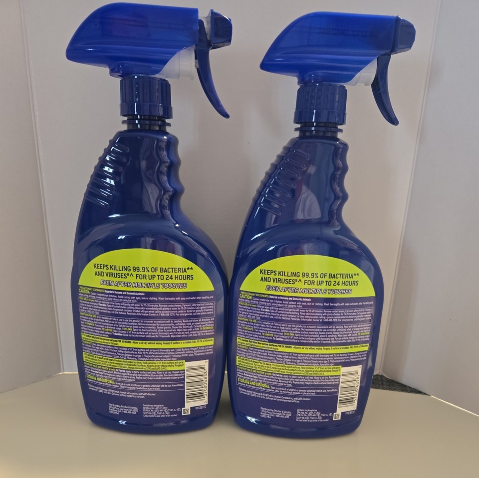 2 Pack Microban 24 HR Multi-purpose Cleaner & Sanitizing Spray Fresh ...