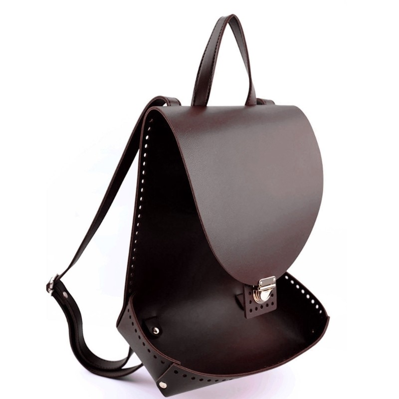 Fashionable Knit Backpack PU Handmade Accessory Perfect for Student and ...