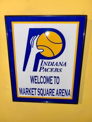 Indiana Pacers Basketball Throwback Stadium Bar Man Cave Advertising ...