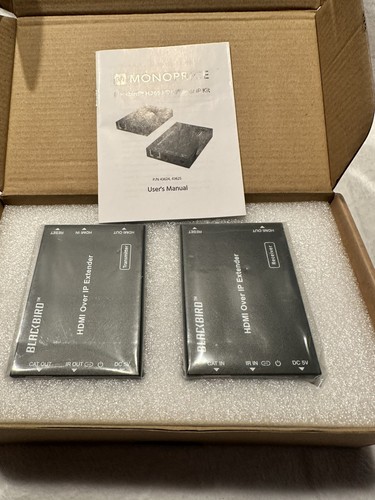 Monoprice Blackbird H.265 HDMI over IP Kit Splitter Extender UP to 100m ...