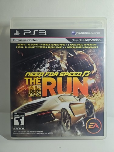 Need for Speed: The Run (Sony PlayStation 3, 2011) PS3 Limited Edition ...