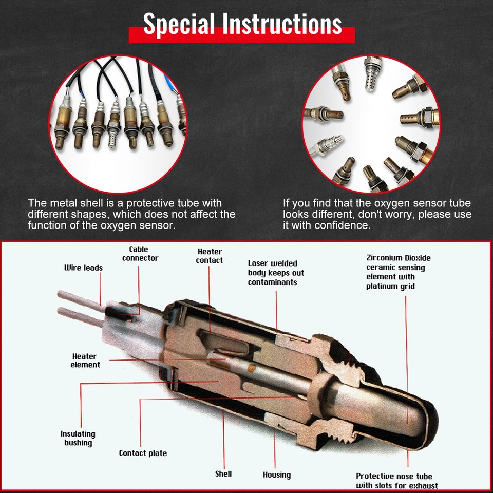 ?Set 2PCS Upper+Down Oxygen Sensor O2 02 Sensors for 96 Buick Regal V6 ...