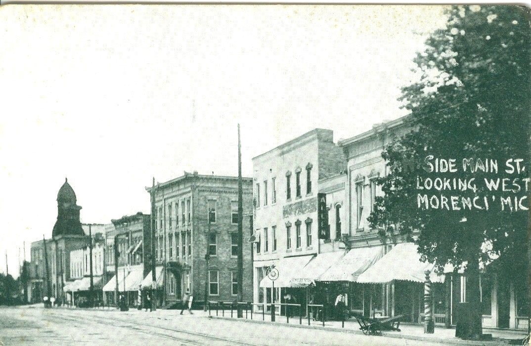 Morenci MI Main Street looking West RPPC | eBay