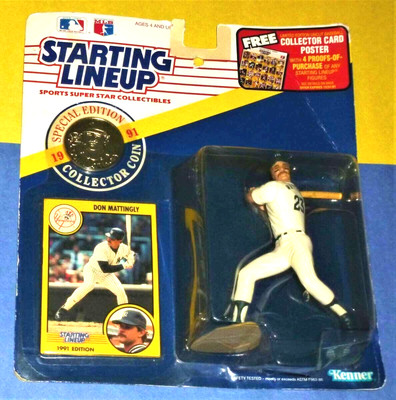 1991 DON MATTINGLY New York NY Yankees #23 Starting Lineup + coin | eBay