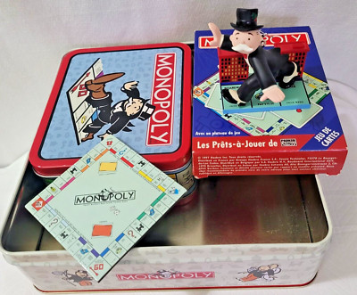 Hasbro Monopoly Cookie Tin with Mini Lunch Box, Puzzle, Magnet, and Mr ...
