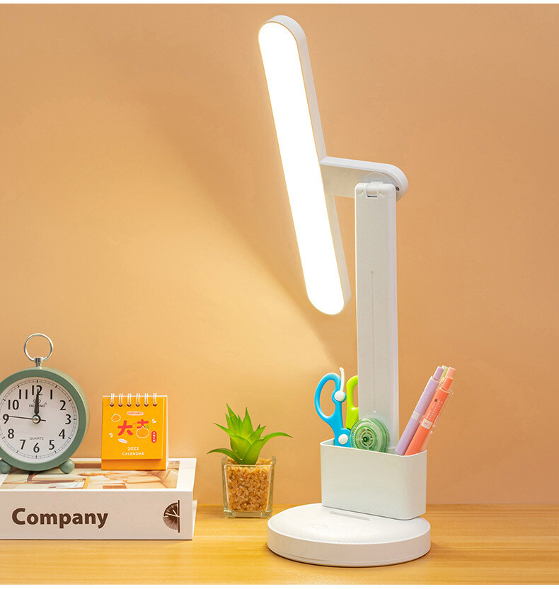Dimmable LED Desk Light Touch Sensor Table Bedside Reading Lamp USB ...