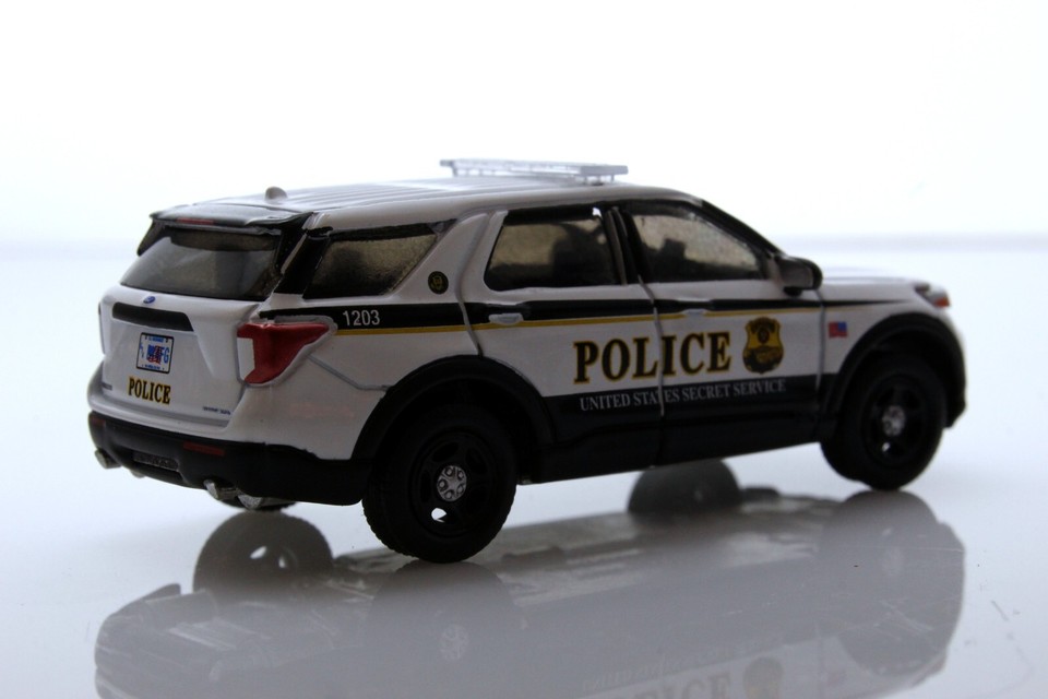 2021 Ford Explorer USA Secret Service Federal Police 1:64 Scale Diecast ...