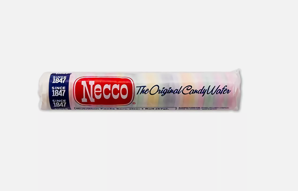 Necco, The Original Candy Wafers, 2 Ounce Rolls - 24 Count Display Pack ...