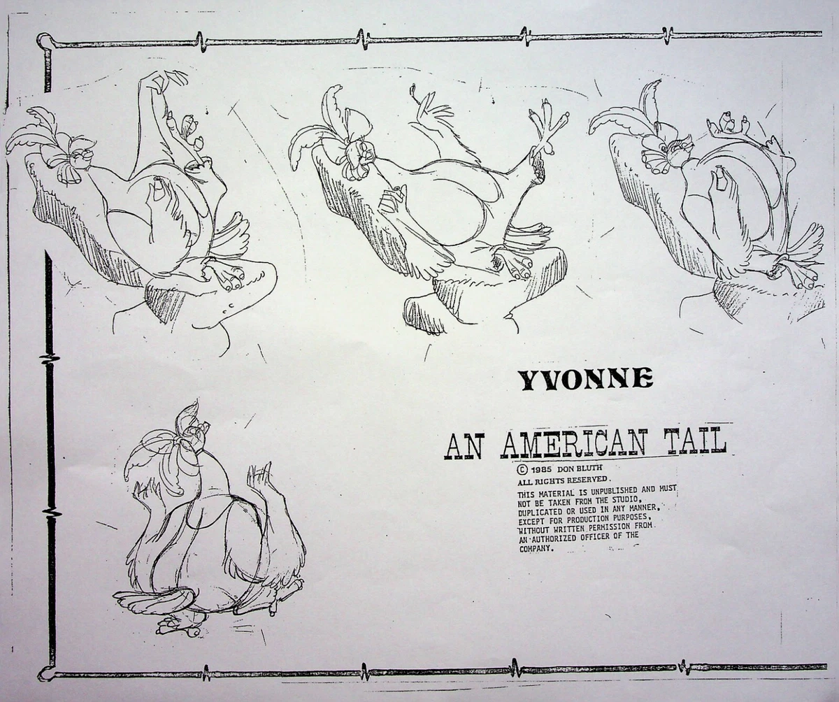 Don Bluth Model Sheets