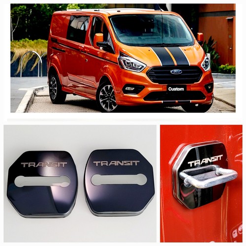 Fits Ford Transit Custom/Tourneo/Connect Black Gloss Door Lock Covers x ...