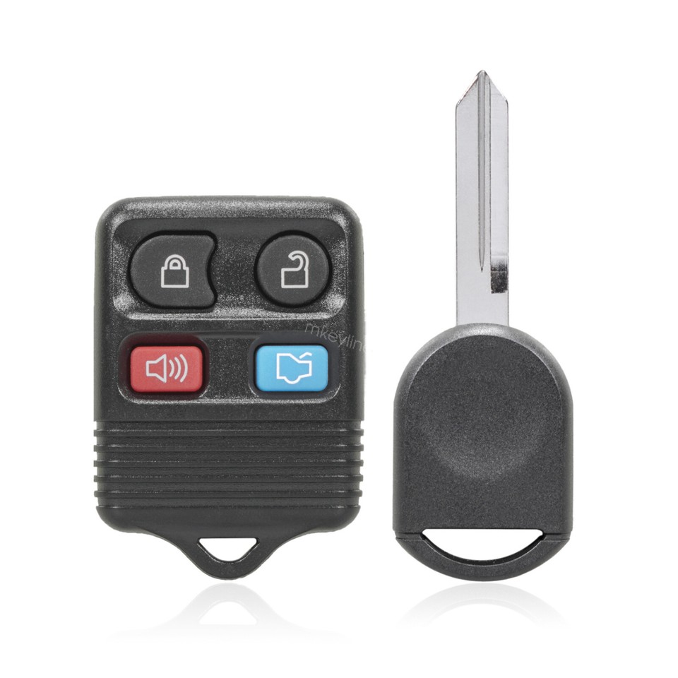 2 Keyless Remote Fob + Ignition Chip Key for 2005 2006 2007 2008 09 ...