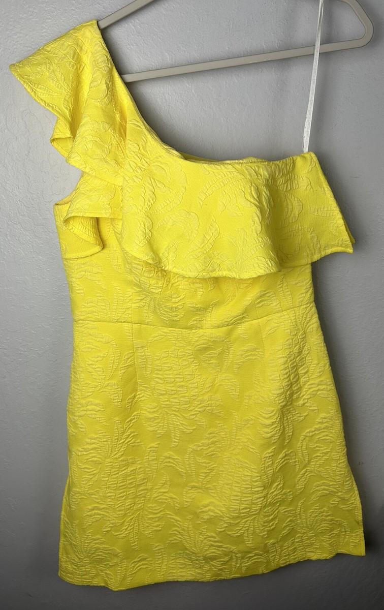 NWT Lilly Pulitzer Kipton Romper Calla Yellow Pineapple Pucker