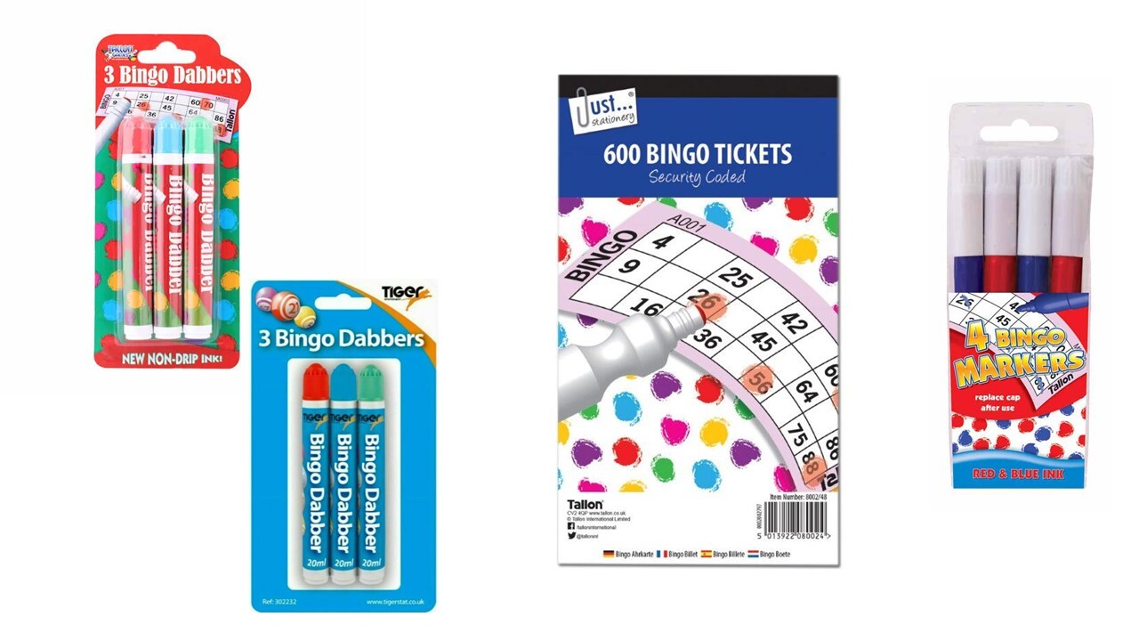 Bingo Dabbers Marker Pens Mixed Colours - Non Drip Ink Dabber Set Pack ...