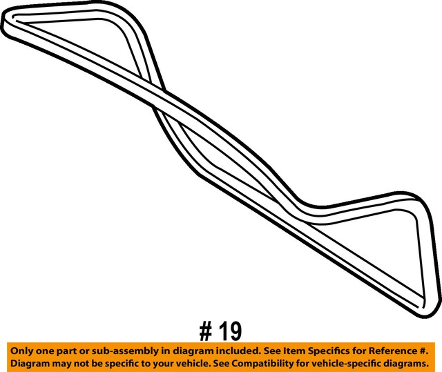 Genuine MERCEDES W204 W212 Trunk Lid Seal Rear Weatherstrip OEM ...