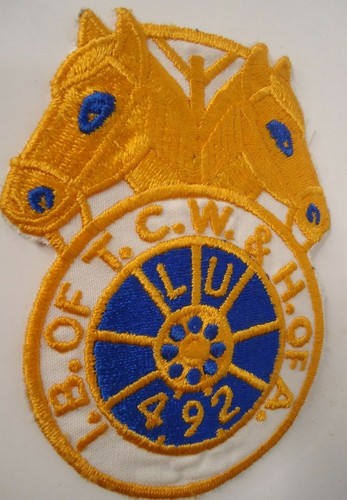 Teamster I.B. of T.C.W. & H. of A. Trucking Trucker Patch LU 492 B1 | eBay