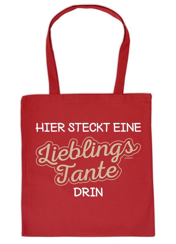 Tante Sprüche Tasche - Geburtstag Geschenk Tante - Geschenktasche ...