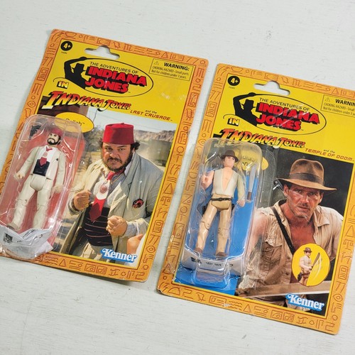 2 Hasbro Kenner Adventures Indiana Jones & Sallah Temple of Doom Action ...