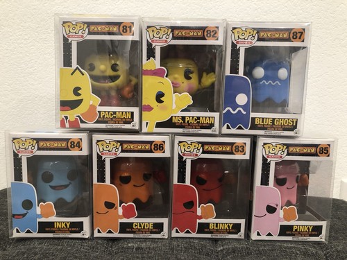 COMPLETE Mr & Mrs PAC-Man Set #81-87 “MINT” in plastic cases | eBay