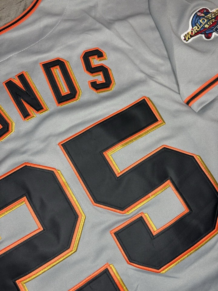 Barry Bonds San Francisco Giants 2002 World Series Road Jersey Men's ...