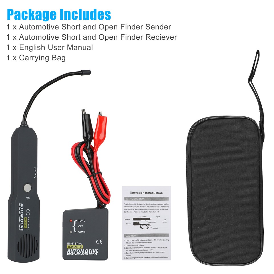 Automotive Short and Open Finder Circuit Tester DC 6-42V Car Wire ...