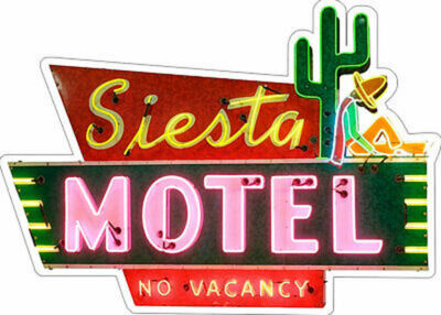 Siesta Motel Neon Image Laser Cut Metal Sign (not real neon) | eBay
