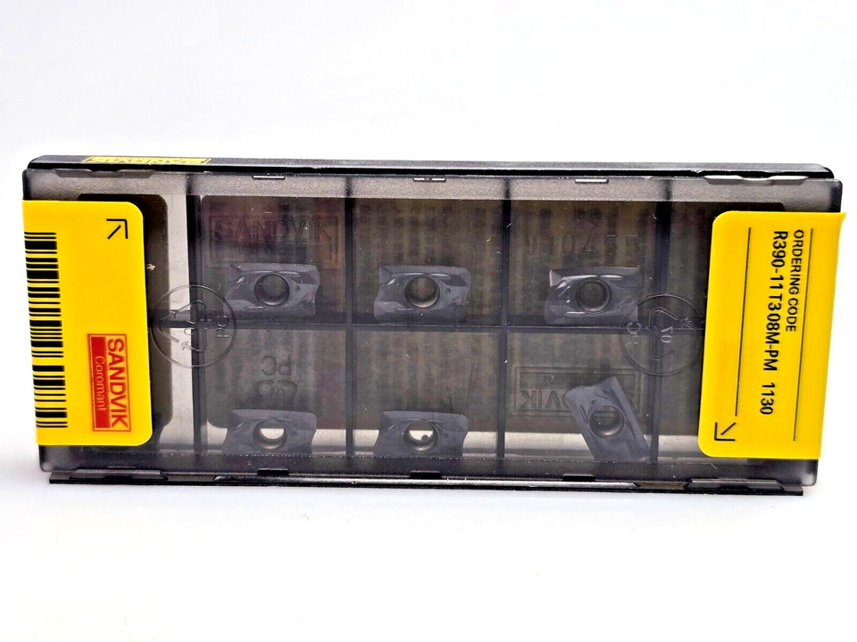 Sandvik Coromant R390-11 T3 08M-PM 1130 Carbide Milling Inserts (Box of ...