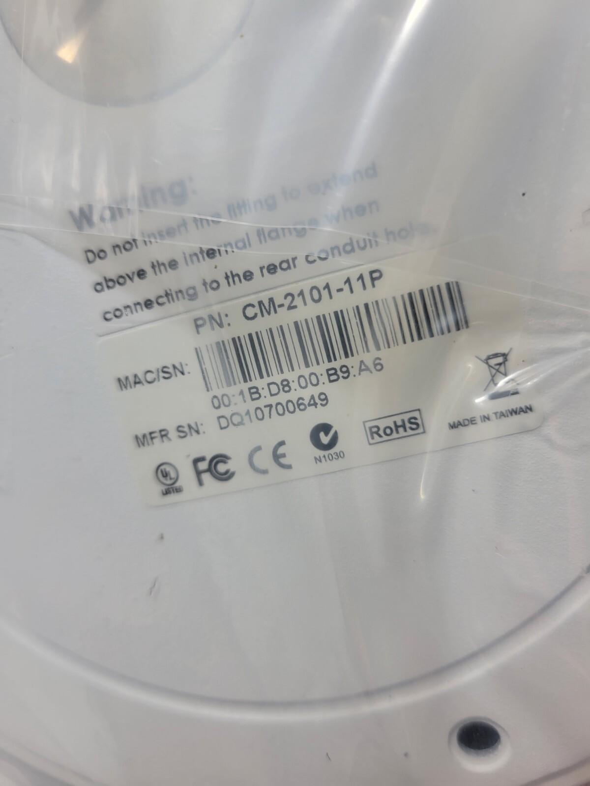 DVTEL CM-2101-11P IP Dome camera Indoor/Outdoor/ Security open box for ...