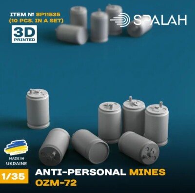 Anti-personnel mines OZM-72 10 pcs Set of scale models 1/35 SPALAH ...