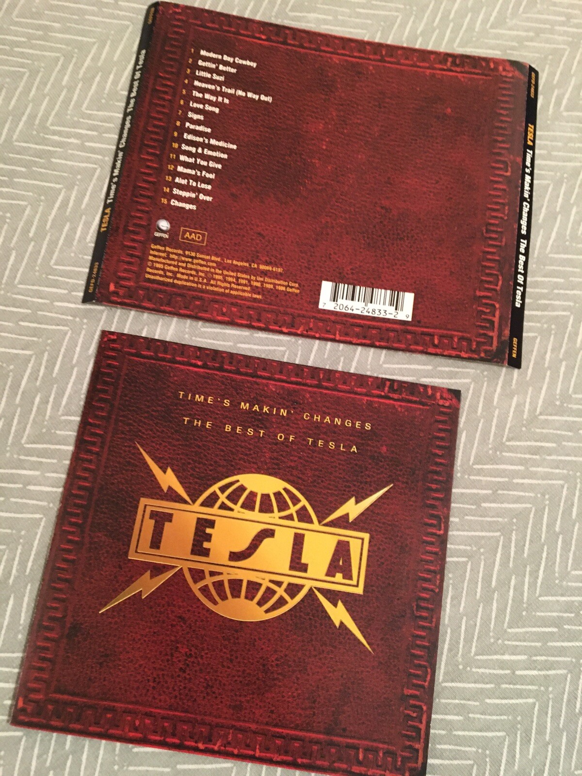 Vintage CD cover Art TESLA Time’s Makin’ Changes (best of) paper case ...