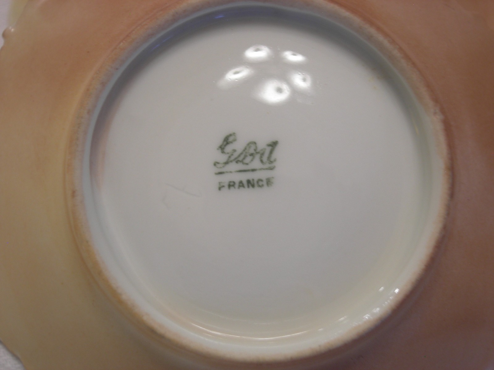 Antique GOA FRANCE HAND PAINTED PORCELAIN NUT/SALT DISHES Set of Five ...