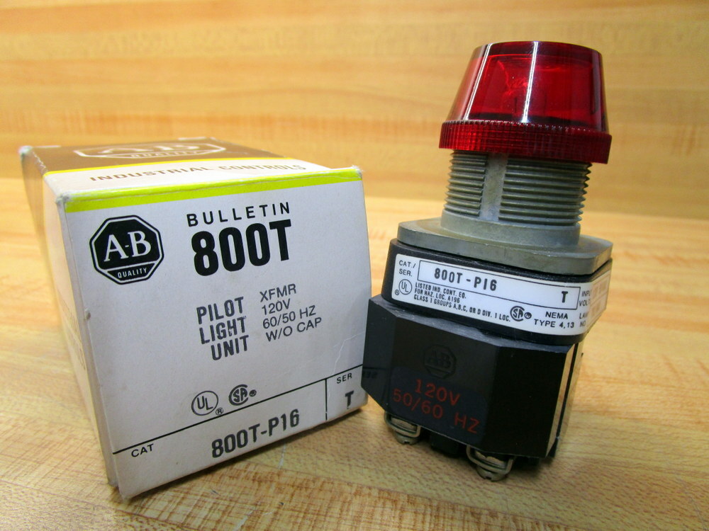 Allen Bradley 800T-P16 Pilot Light W/O Hardware Kit 800T-P16R | eBay