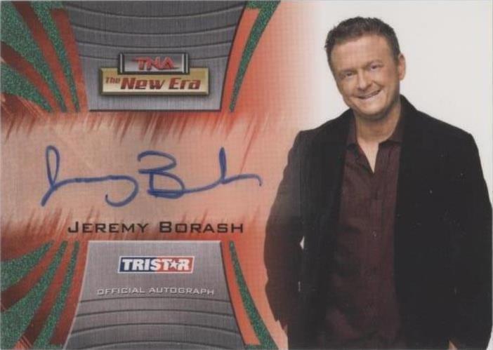 2010 TRISTAR TNA The New Era - Autographs Jeremy Borash #A28 Green /25 ...